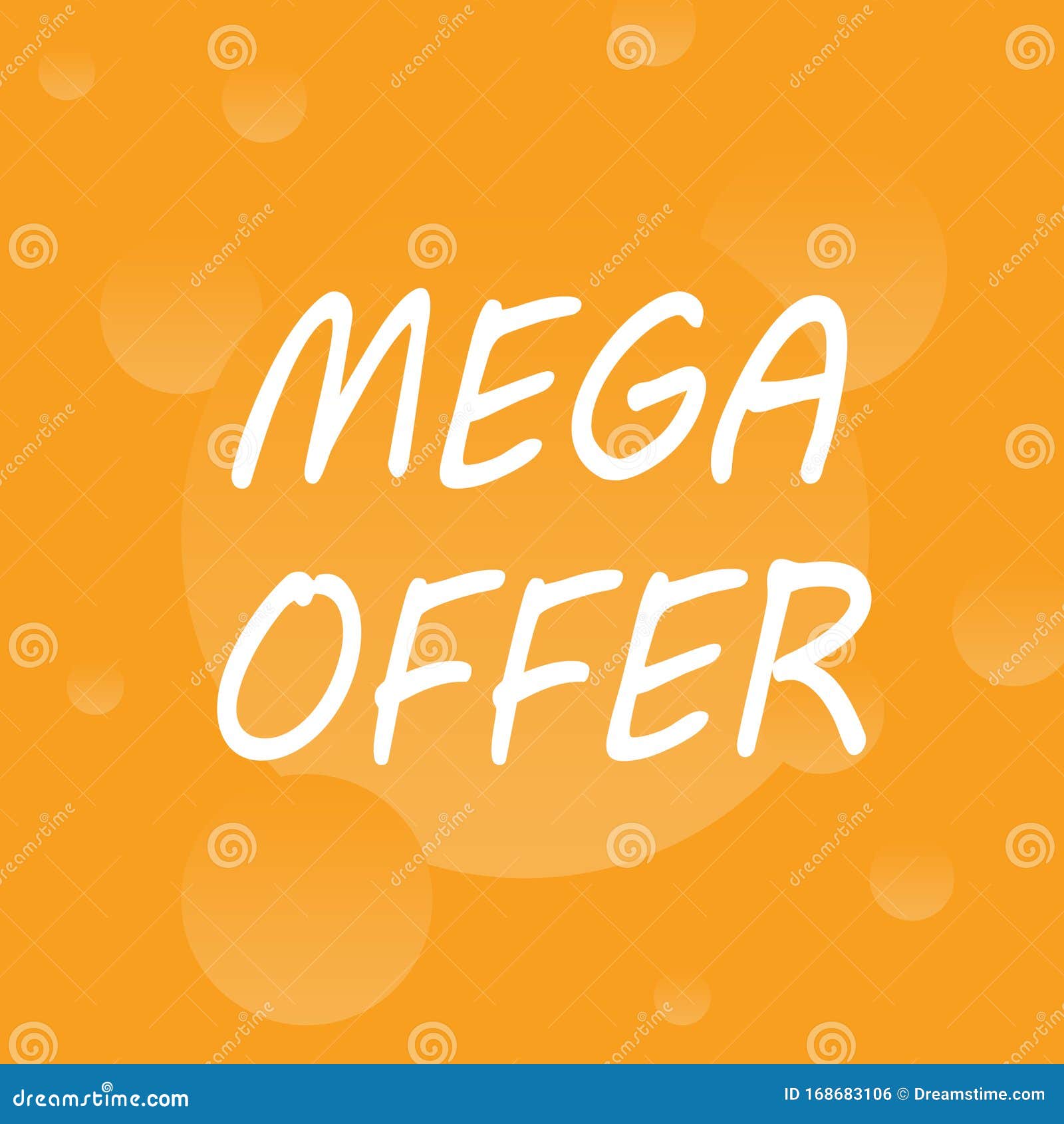MEGA OFFER - PROMOTION LABEL - ADVERTISEMENT Stock Illustration ...
