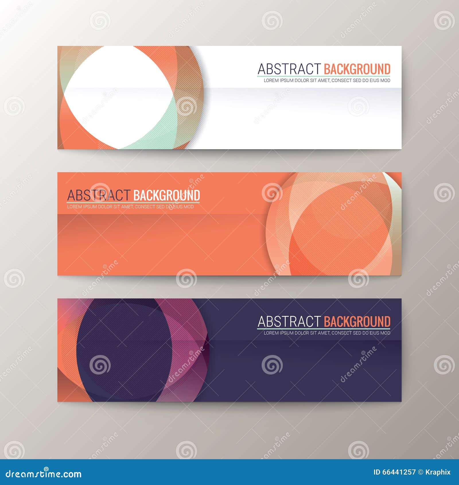 Banners Template with Abstract Circle Shape Pattern Background Stock ...