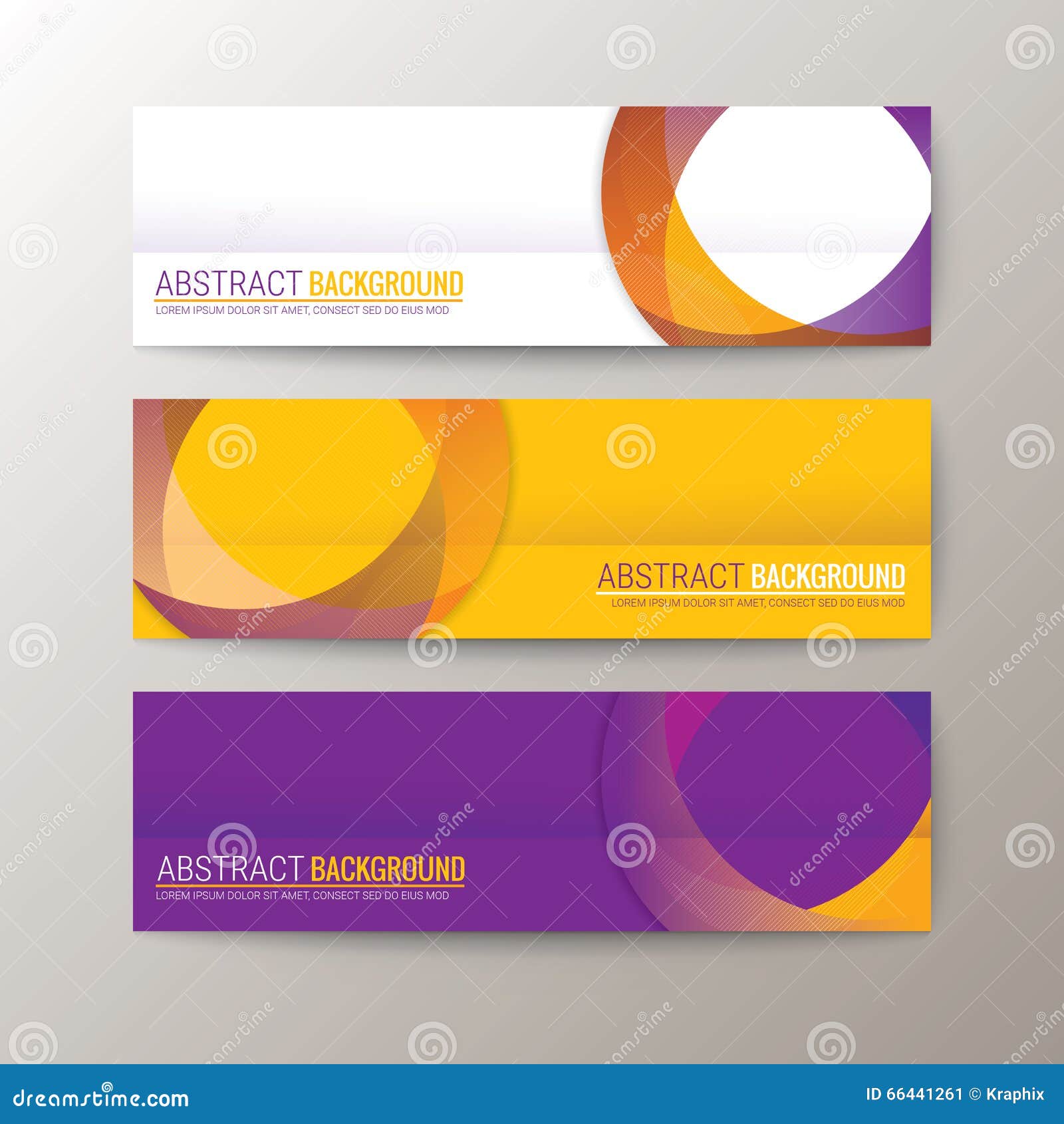 Banners Template with Abstract Circle Shape Pattern Background Stock ...