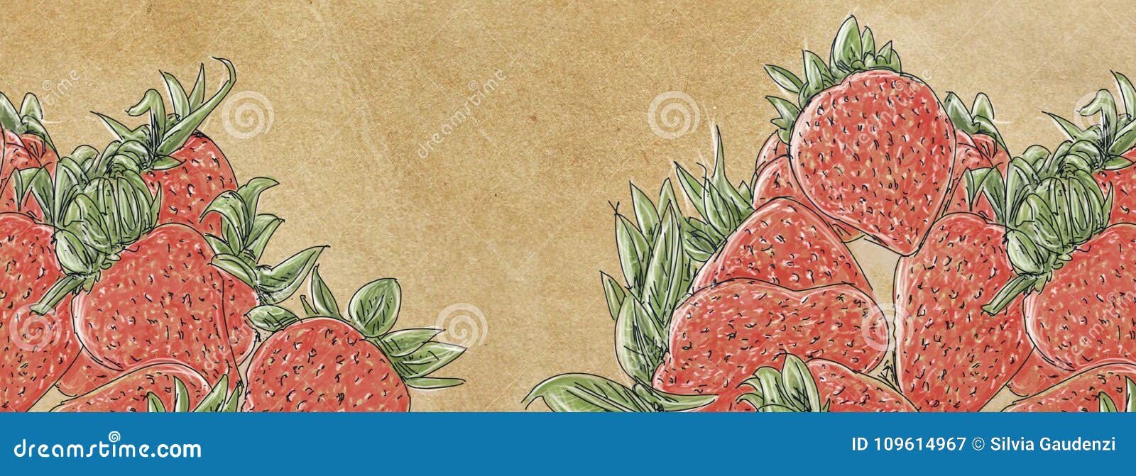 Banners Templates with Strawberries Stock Illustration - Illustration ...
