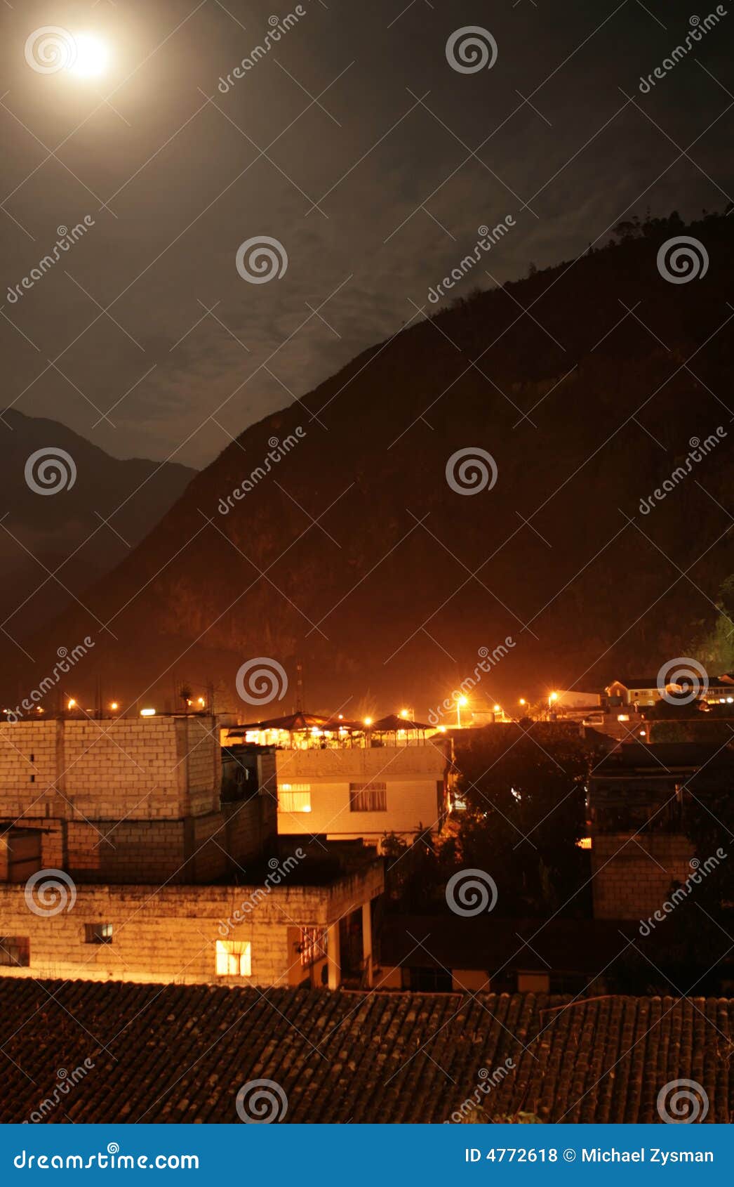 Banos Ecuador At Night Picture. Image: 4772618