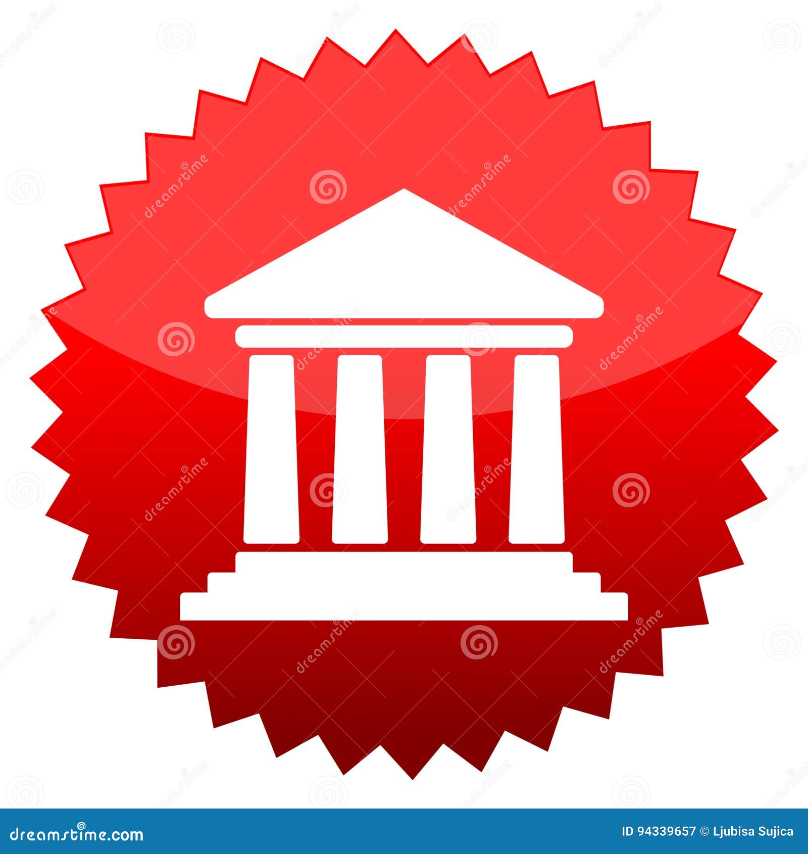 Banque, Signe Rouge Du Soleil Illustration Stock - Illustration du ...