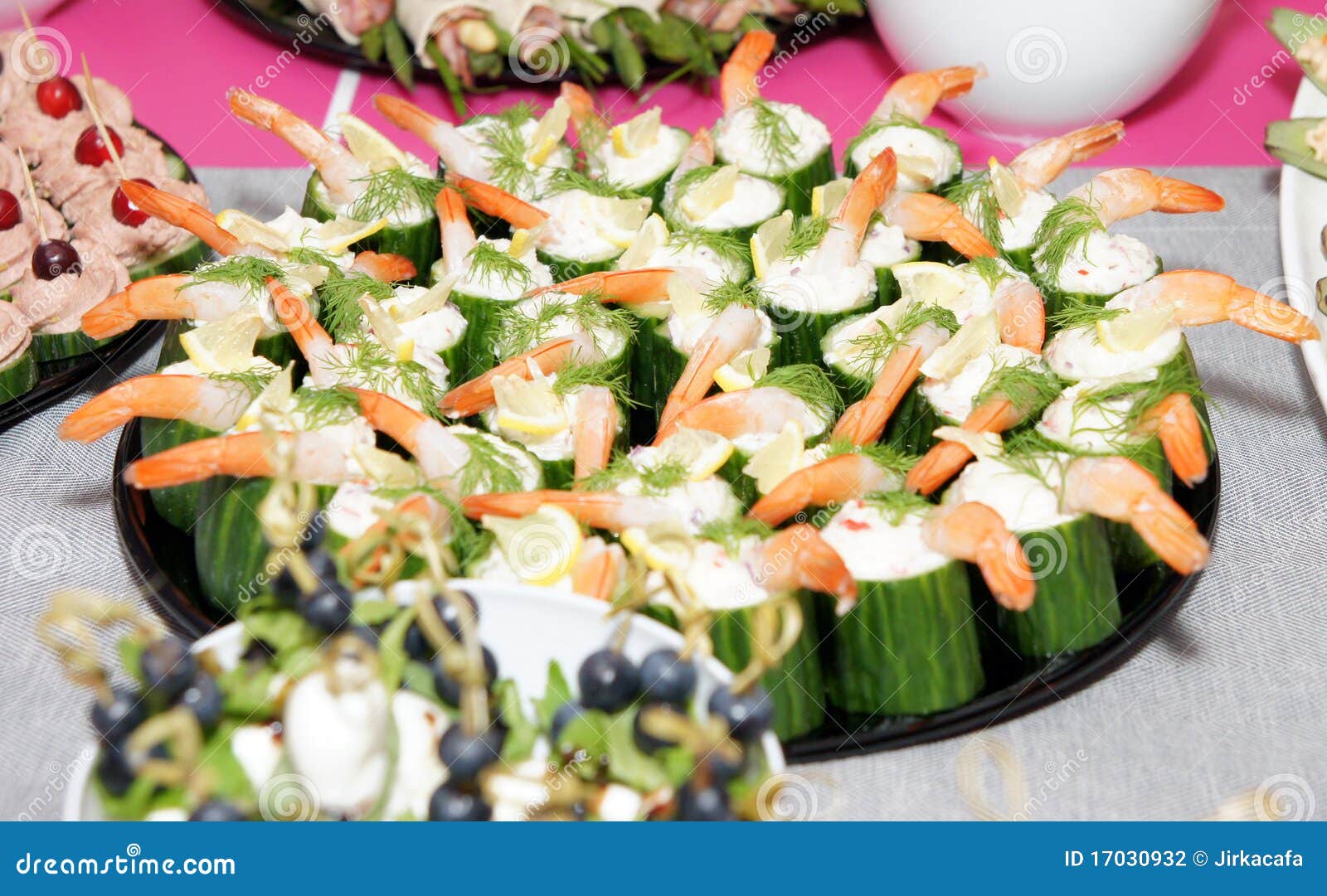 Banquet appetizing food stock photo. Image of lemon, affaire - 17030932