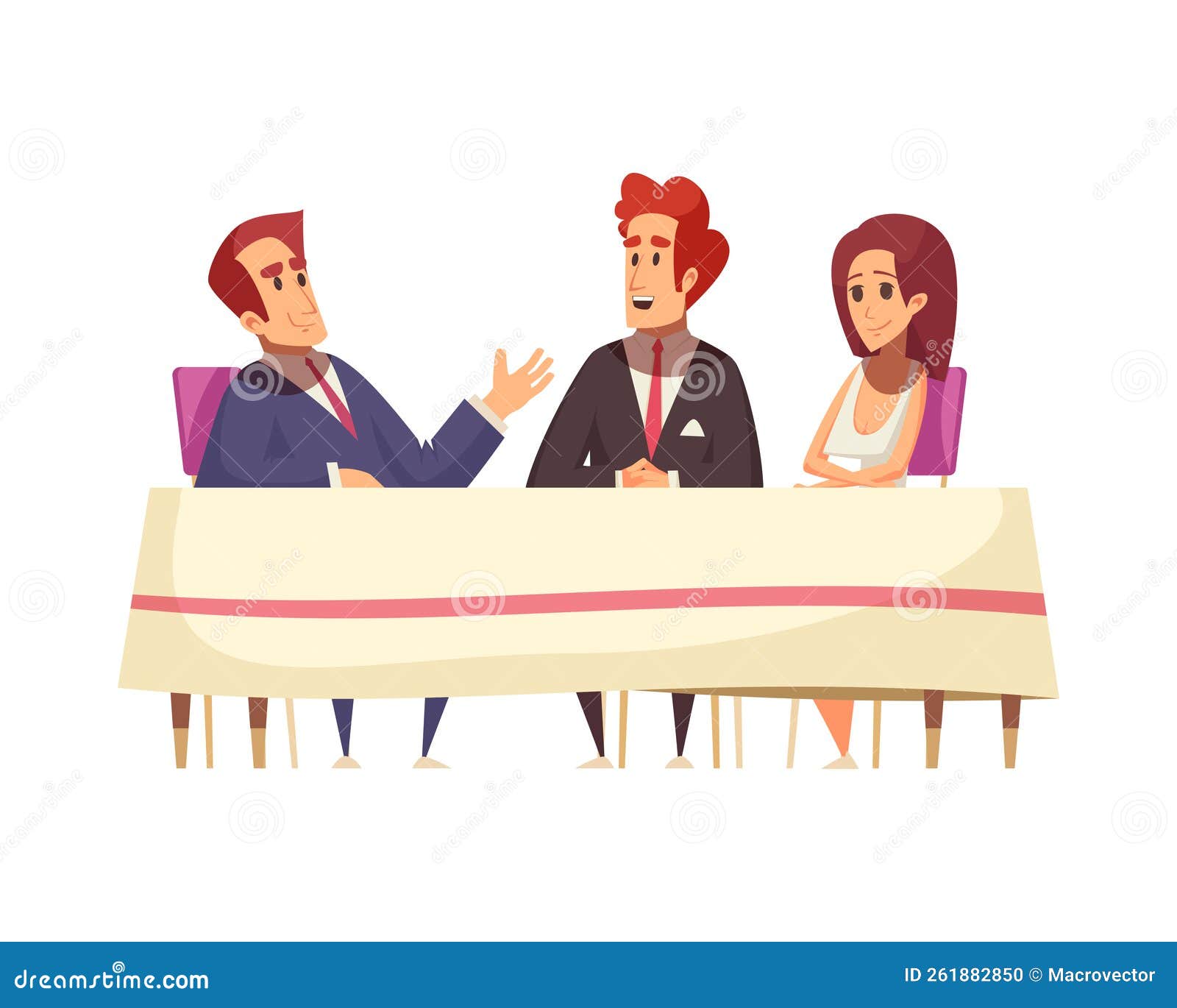 Banquet Cartoon Illustration Stock Illustration - Illustration of ...