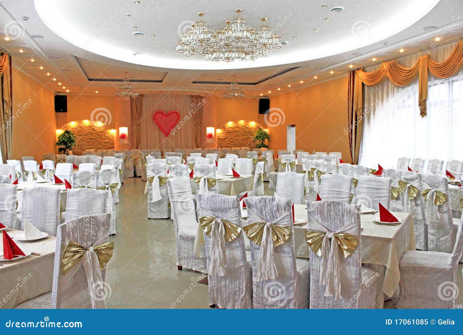 Banquet hall stock image. Image of entertaining, crystal - 17061085