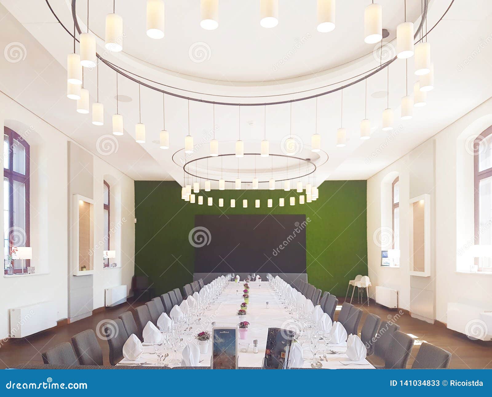 Banquet Hall for Fine Dining or Wedding Stock Image - Image of bothmer ...