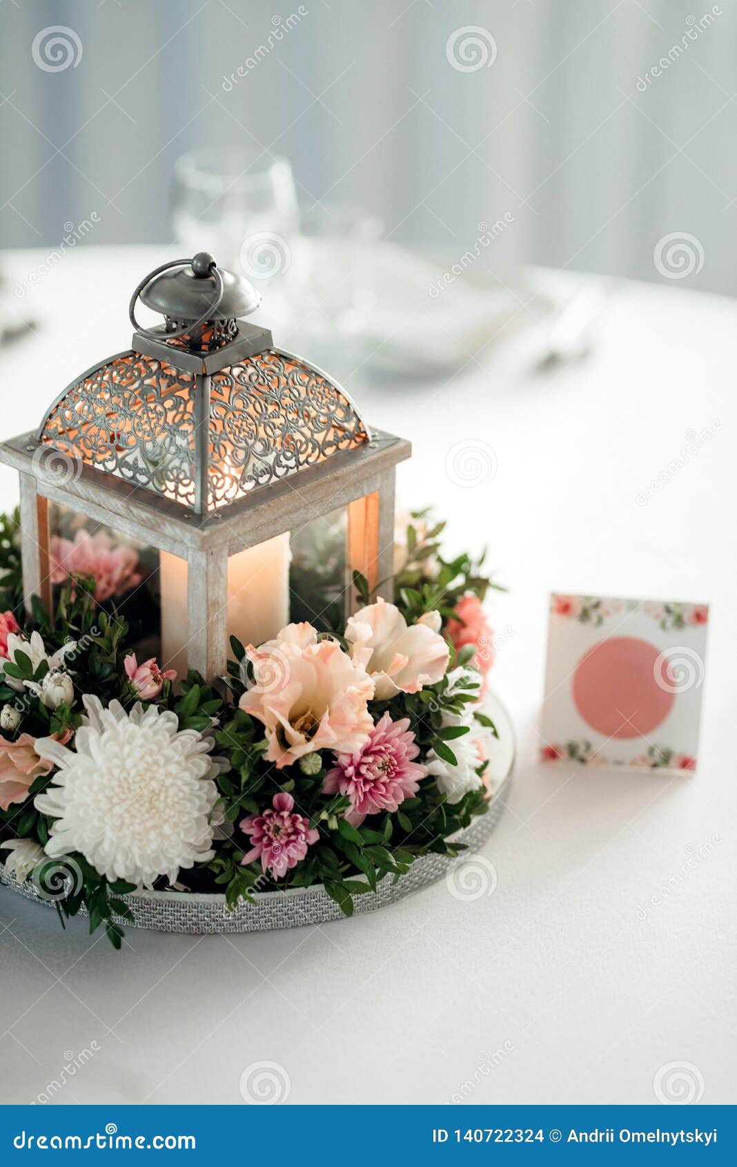 Banquet Hall for Weddings with Decorative Elements Stock Photo - Image ...
