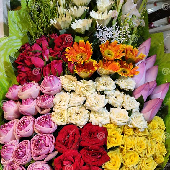 Banquet of Multiple Flowers Stock Photo - Image of bouquet, yellow ...