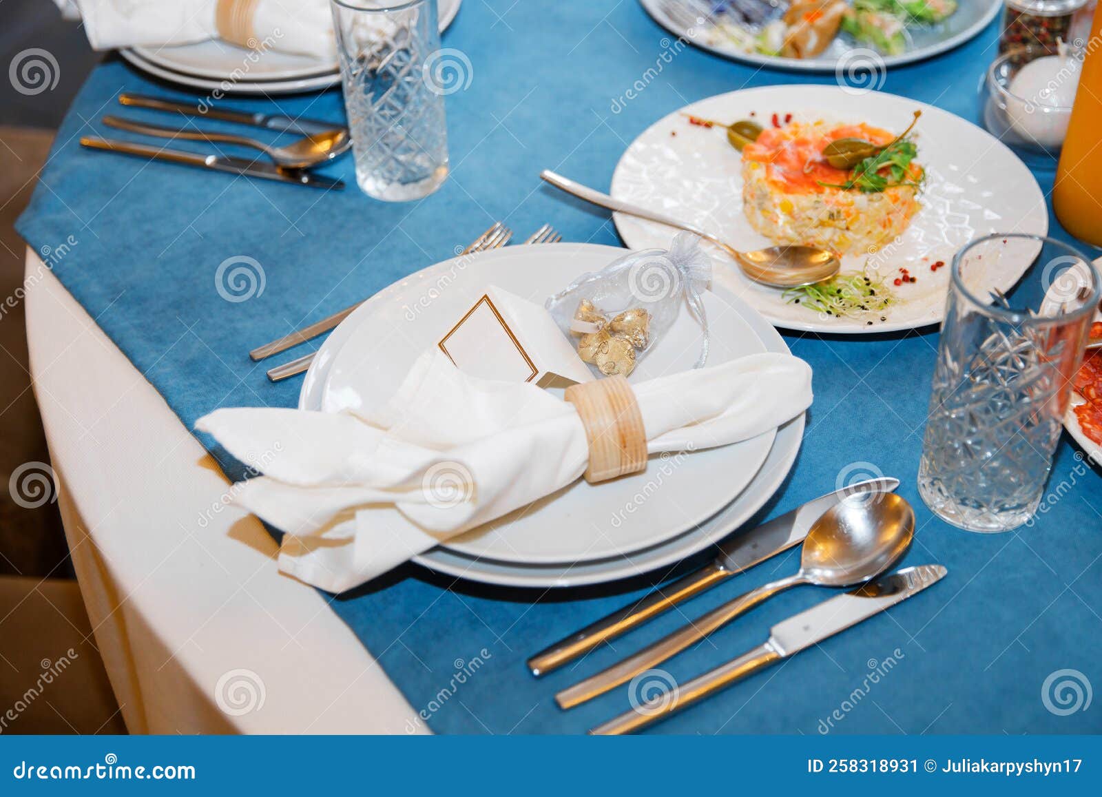 Banquet in the Restaurant, Serving Tables, Appetizers, Sets Stock Image ...