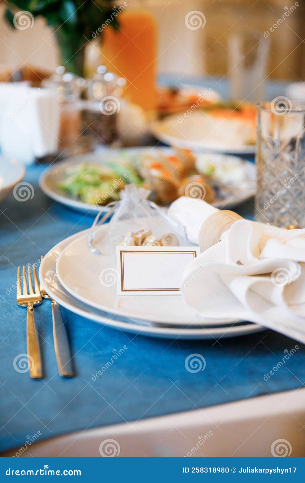 Banquet in the Restaurant, Serving Tables, Appetizers, Sets Stock Photo ...