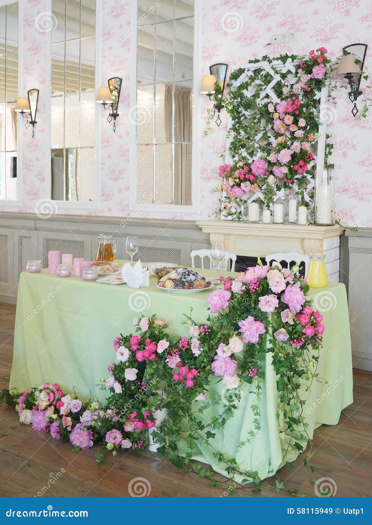 Banquet room stock image. Image of decor, catering, background - 58115949