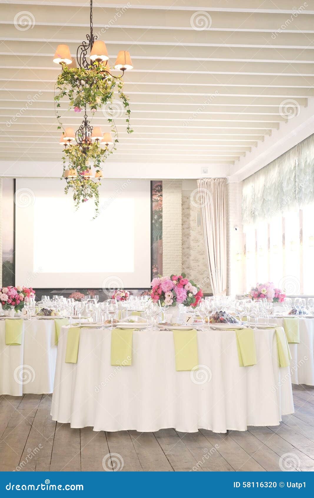 Banquet room stock photo. Image of decor, inside, empty - 58116320