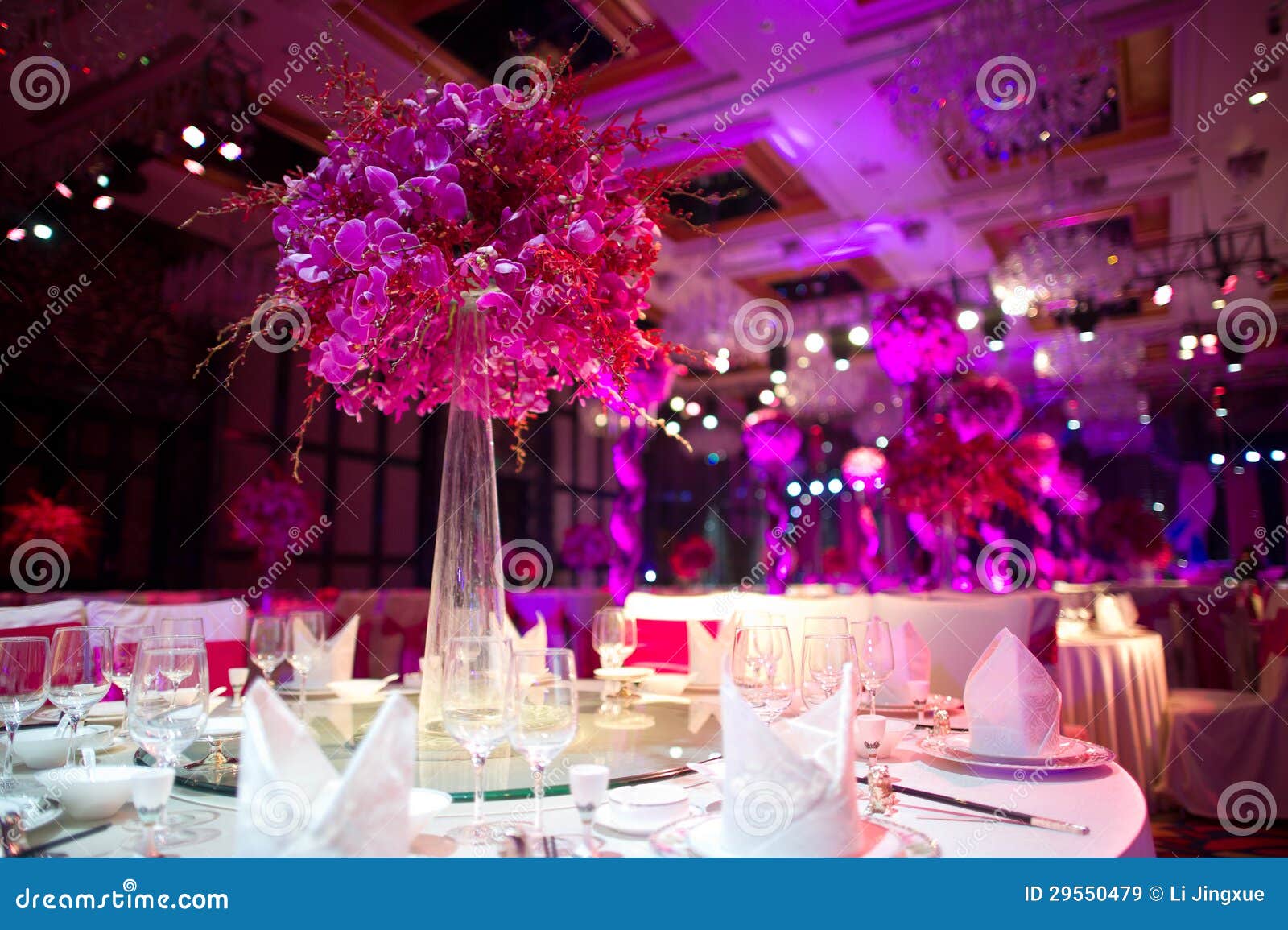 Banquet table stock image. Image of arranging, arrangement - 29550479