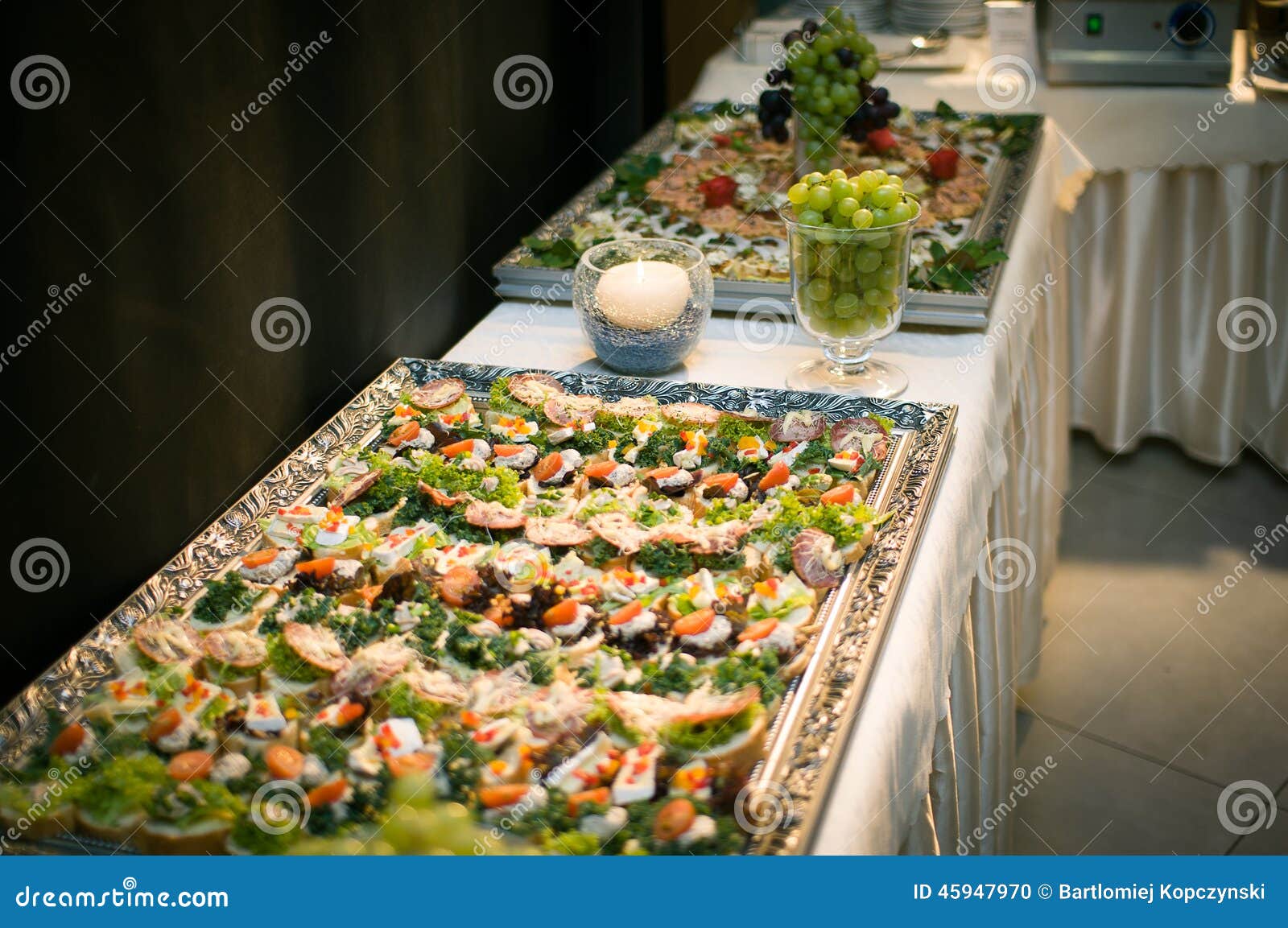 Banquet table stock photo. Image of dining, guests, meeting - 45947970