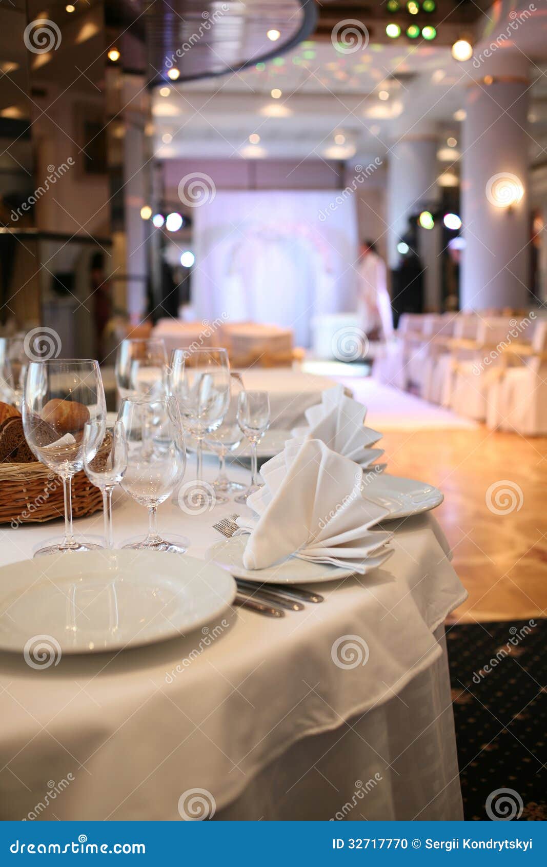 Banquet Table in a Restaurant Stock Photo - Image of decoration, decor ...