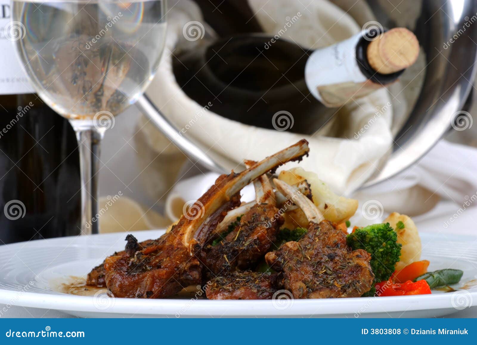 Banquet Table Setting, Meat Stock Photo - Image of alcohol, fried: 3803808