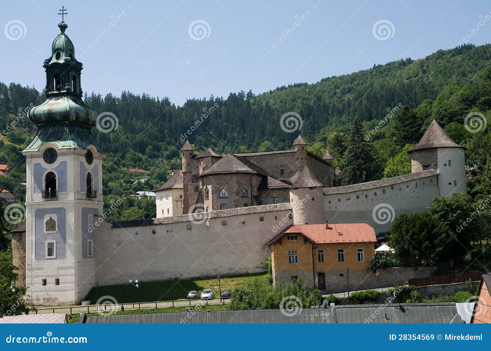 Banska Stiavnica, Slovakia stock image. Image of historic - 28354569