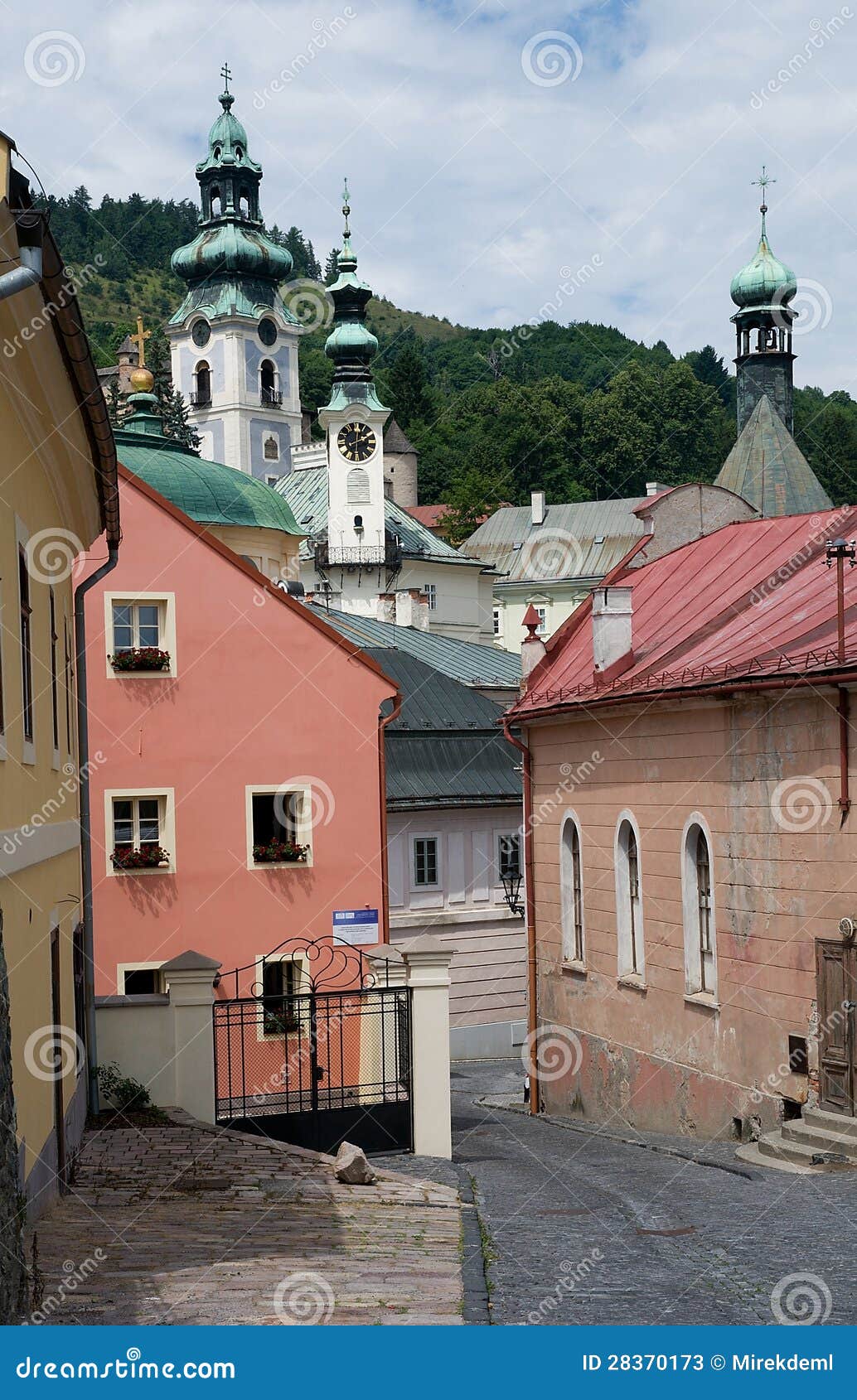 Banska Stiavnica, Slovakia stock image. Image of mining - 28370173