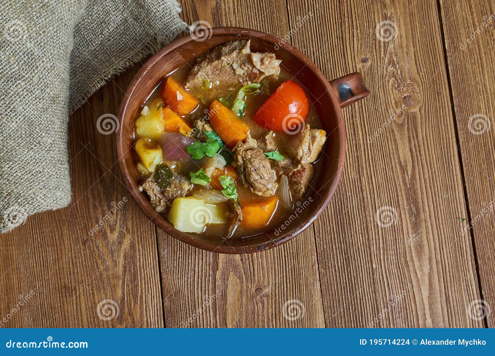 Banski chomlek stock photo. Image of lamb, food, onion - 195714224