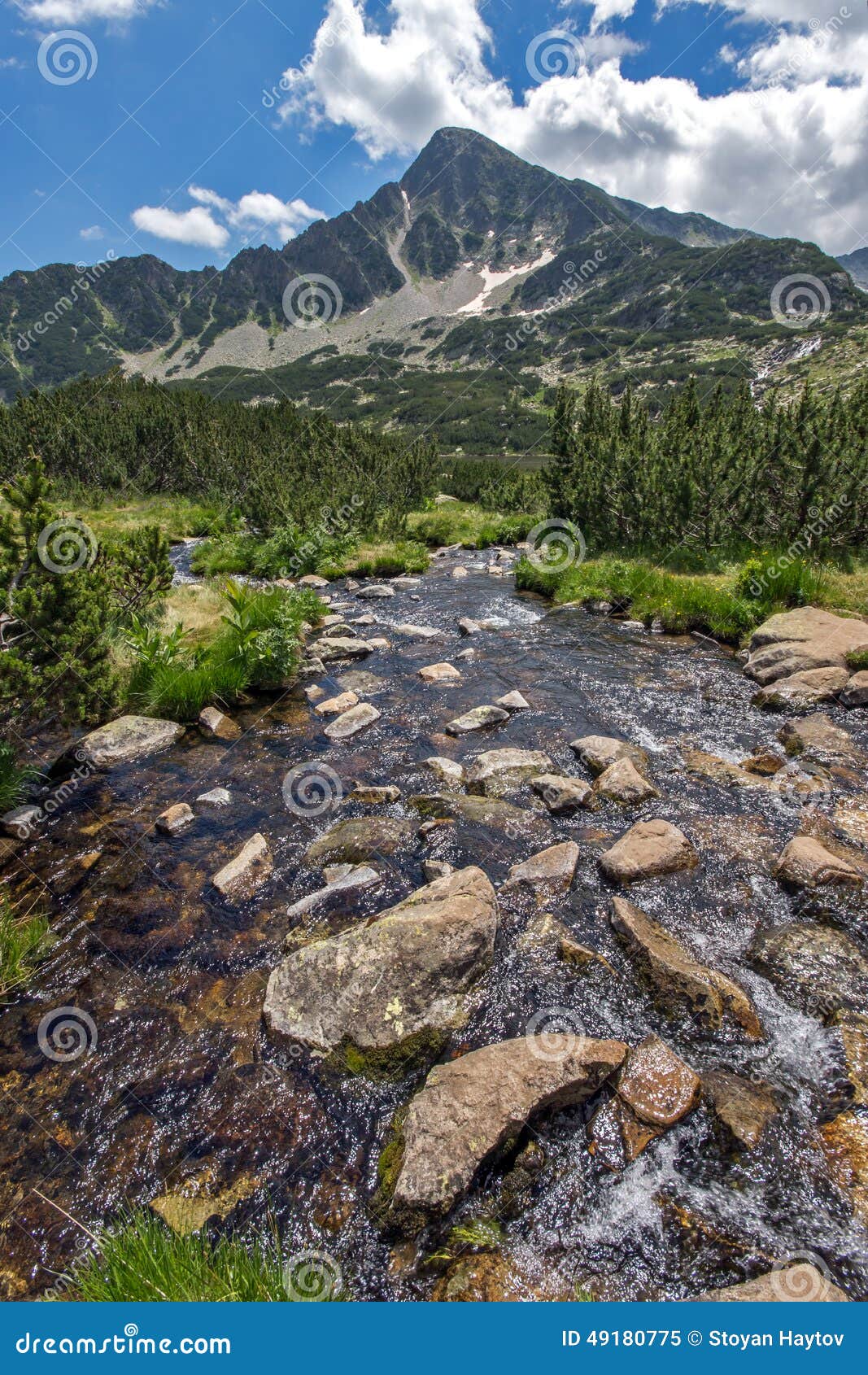 Banski Lakes, Pirin Mountain Stock Image - Image of municipality ...