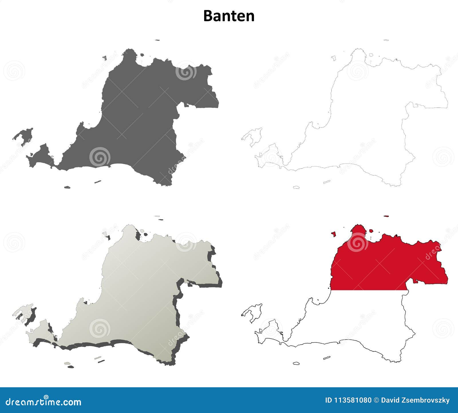 Banten Blank Outline Map Set Stock Vector - Illustration of java ... Banten Blank Outline Map Set Stock Vector - Illustration of java ...