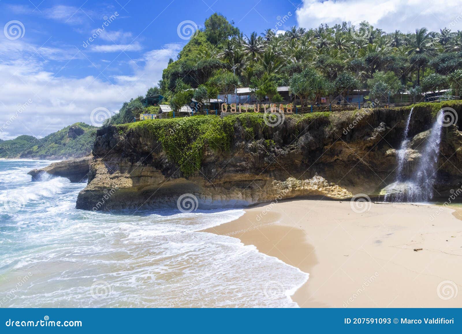 Banyu Tibo Beach stock image. Image of beach, tibo, pantai - 207591093