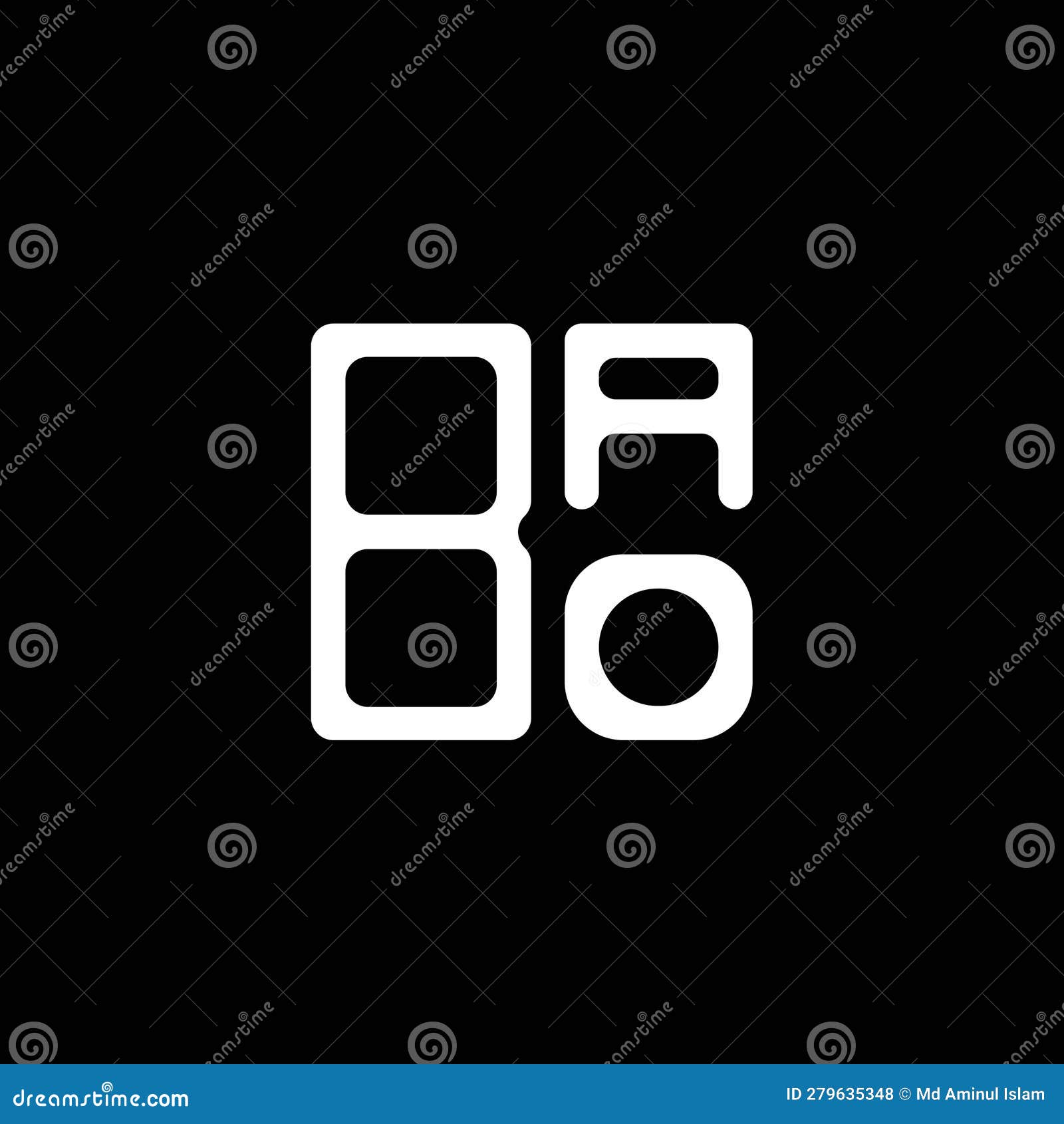 BAO Letter Logo Creative Design with Vector Graphic, BAO Stock Vector ...