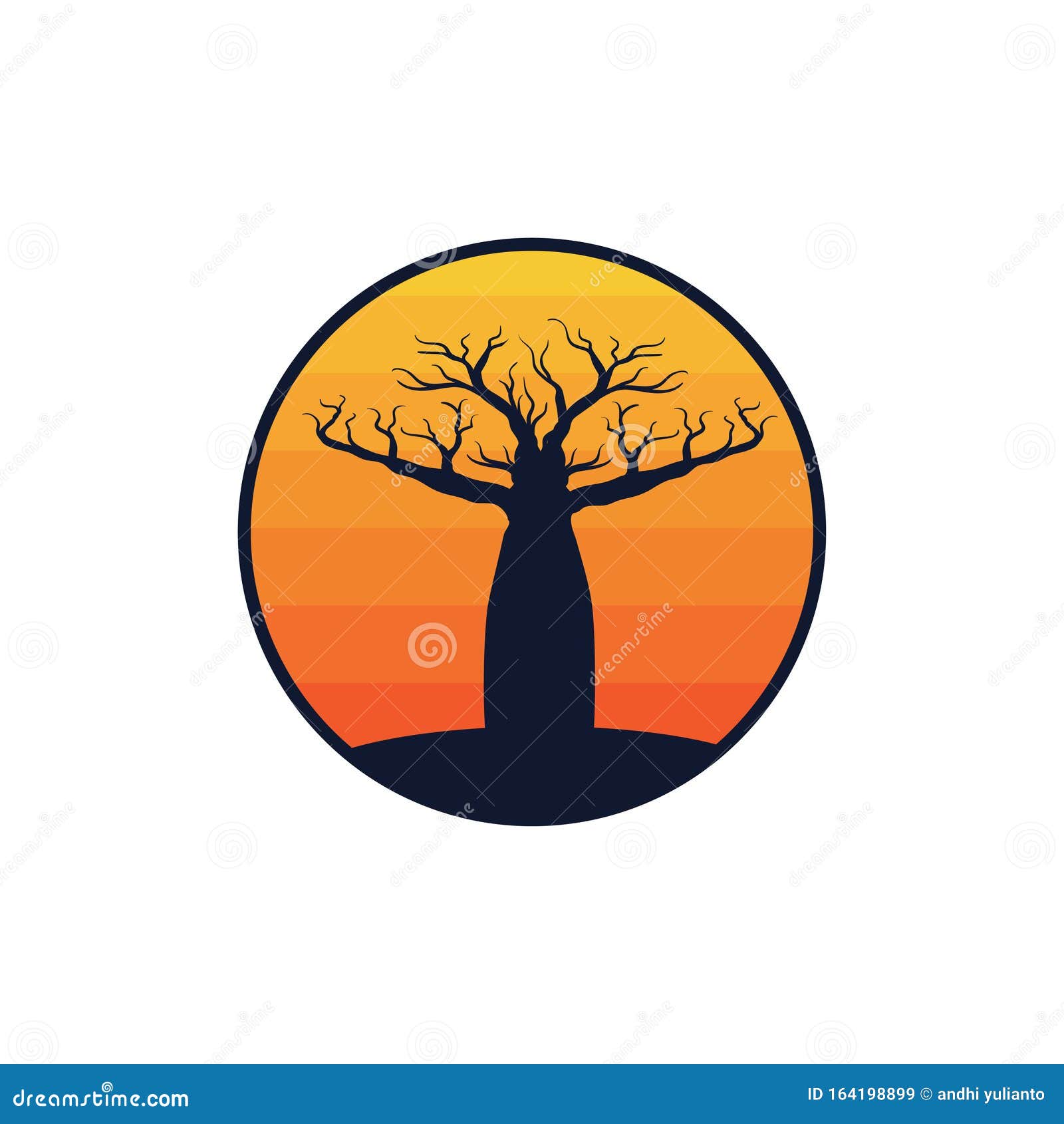 Desert Tree Cartoon Vector | CartoonDealer.com #3504361