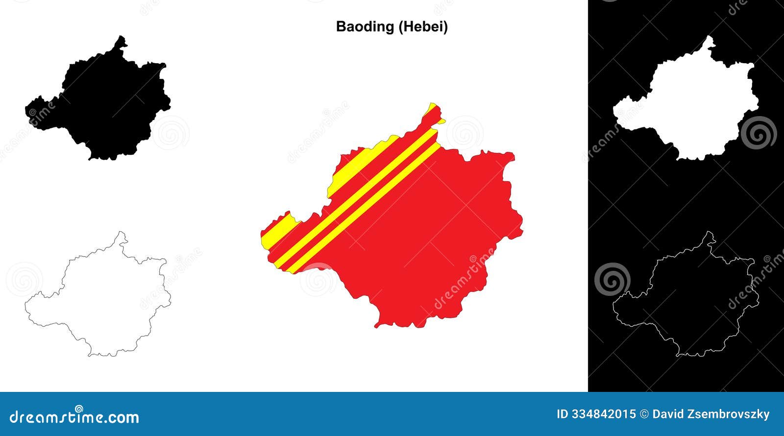 Blank Map Hebei Province Of China. High Quality Map Hebei Province With ...