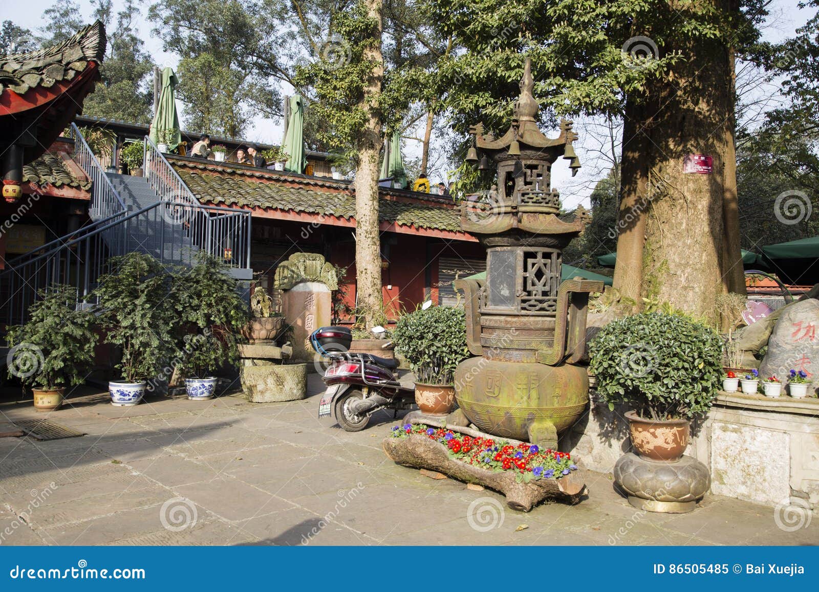 Baoguo Temple in Mount Emei,china Editorial Image - Image of garden ...
