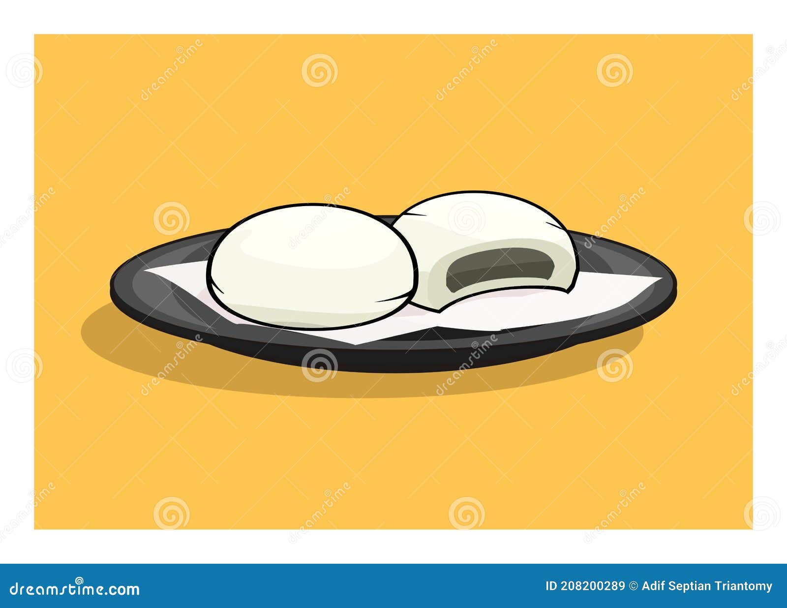 Bakpao Or Baozi, Asian Traditional Food. Vector Illustration Of Asian ...