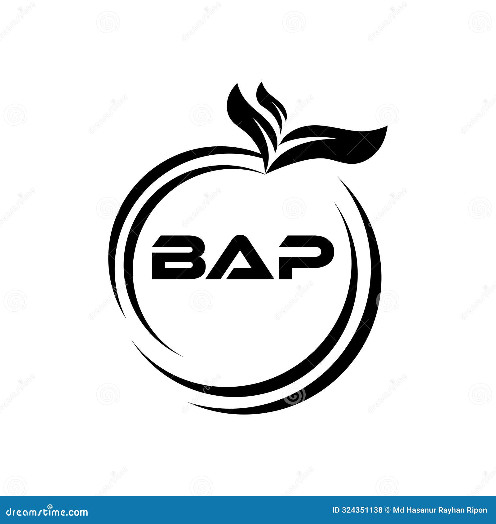 BAP Letter Logo Design. BAP Simple and Modern Monogram Logo Stock ...