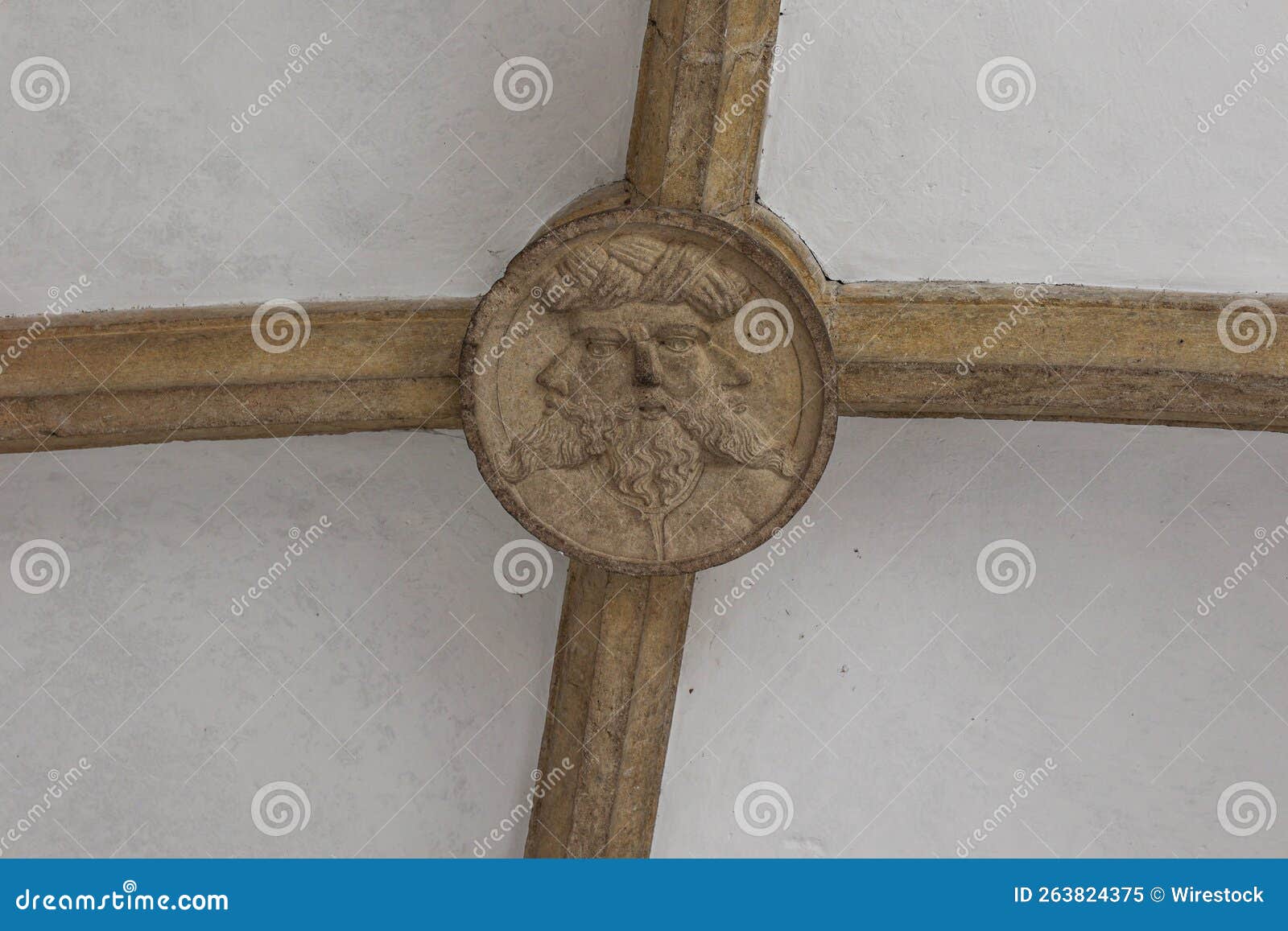 Baphomet Head in the Templar Castle Stock Image - Image of tourism ...