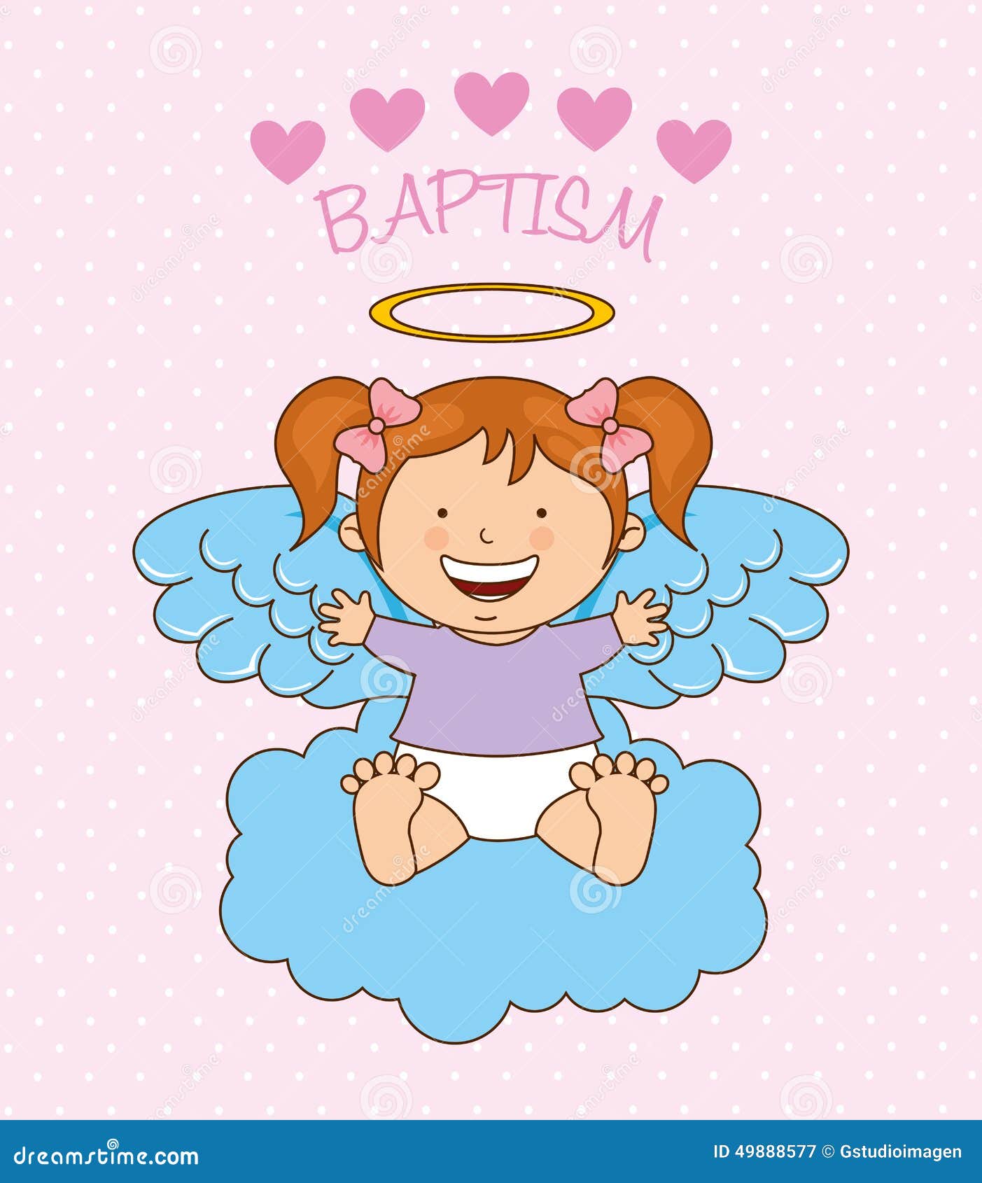 Baptism angel design stock vector. Illustration of childhood - 49888577