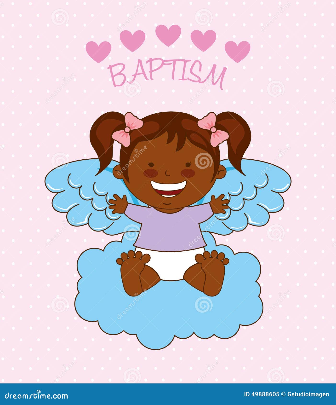 Baptism angel design stock vector. Illustration of religion - 49888605