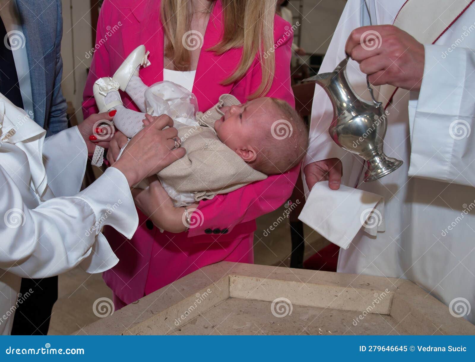 Baptism ceremony stock image. Image of celebration, baptism - 279646645