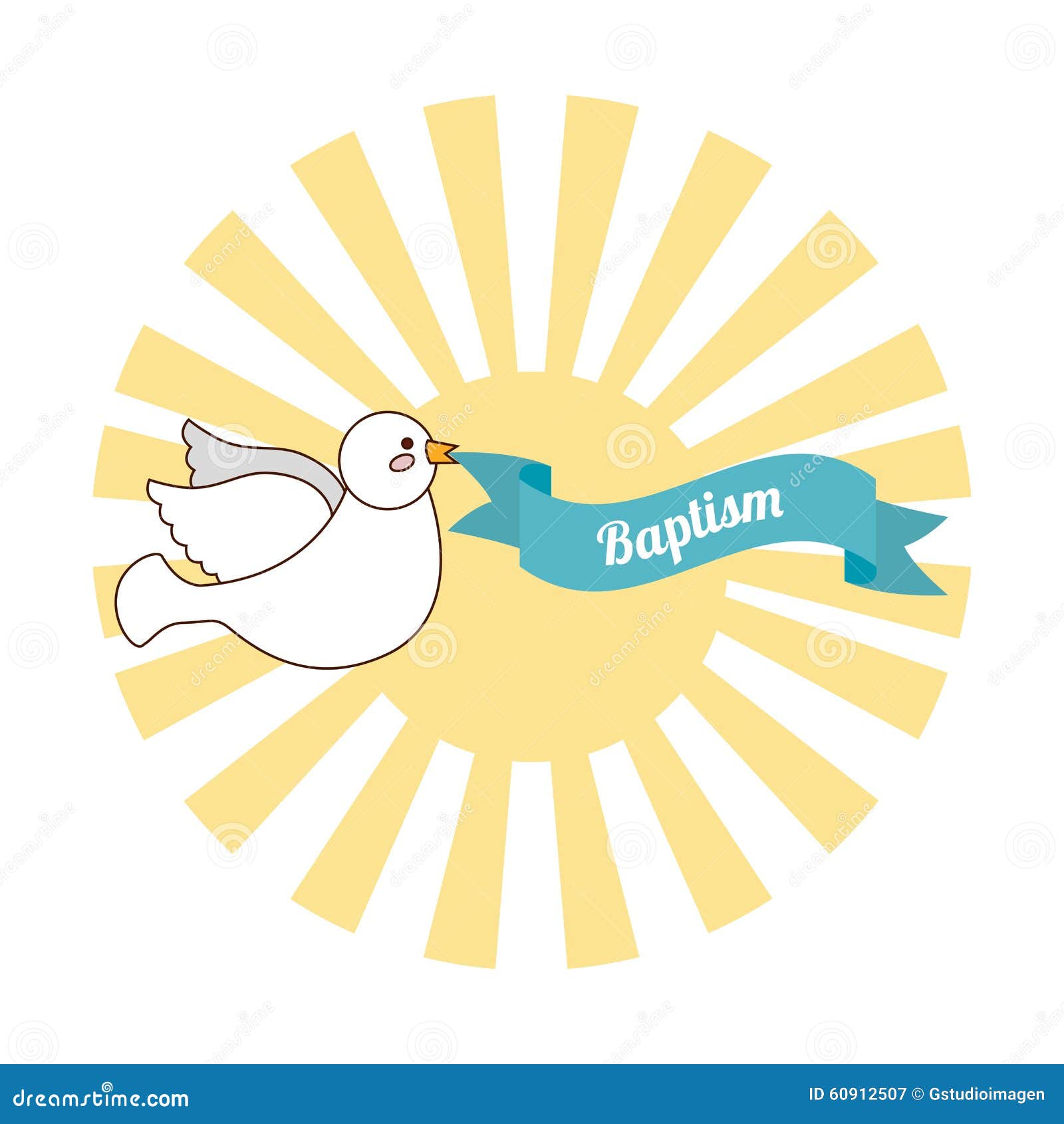Baptism invitation design stock vector. Illustration of template - 60912507