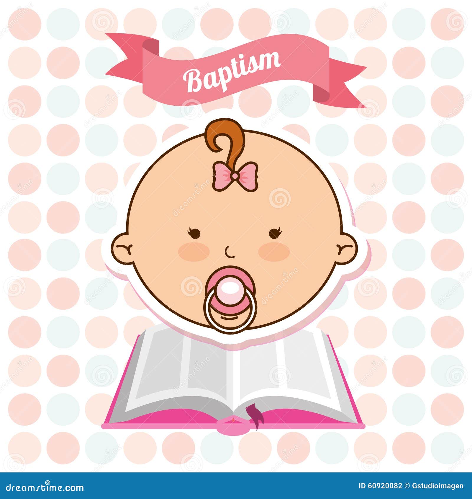 Baptism invitation design stock vector. Illustration of bible - 60920082