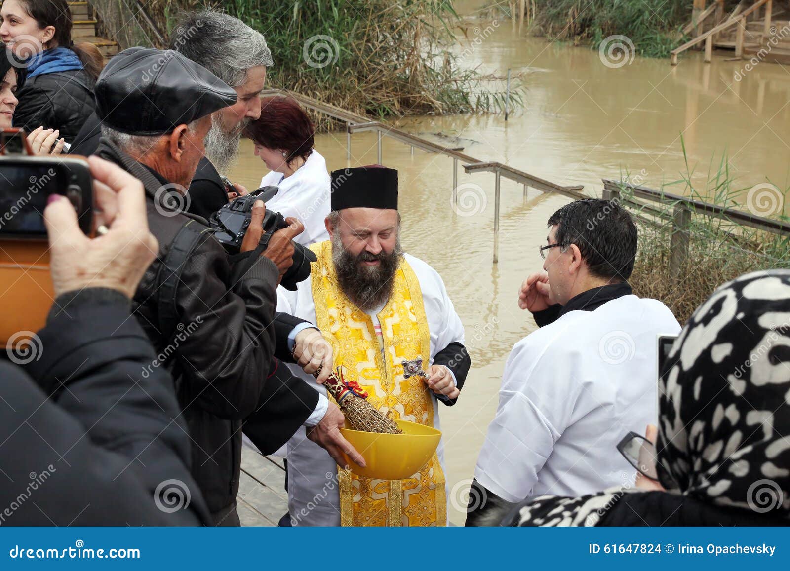 The Baptism in the Jordan River, Israel Editorial Stock Image - Image ...