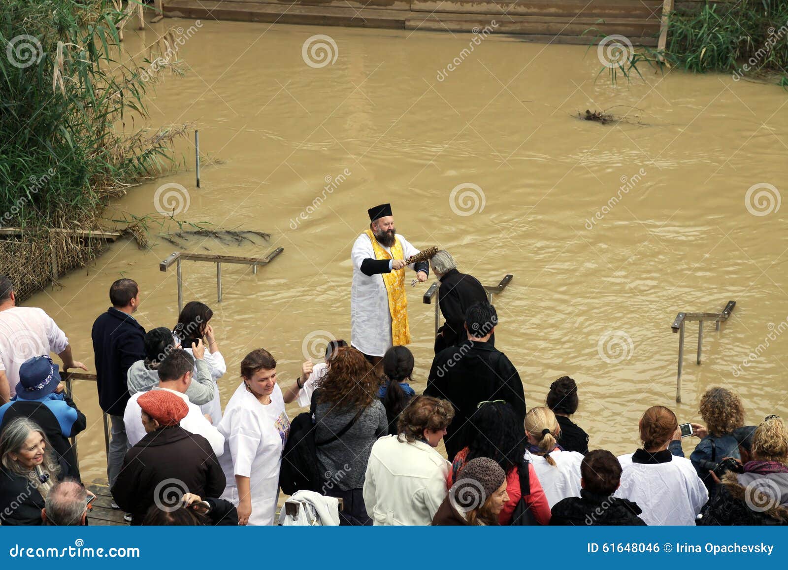 The Baptism in the Jordan River, Israel Editorial Photo - Image of ...
