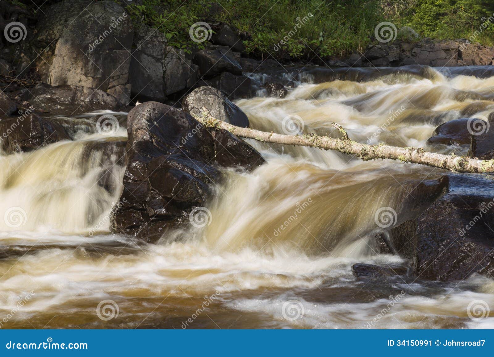 Baptism River Falls stock image. Image of river, flowing - 34150991