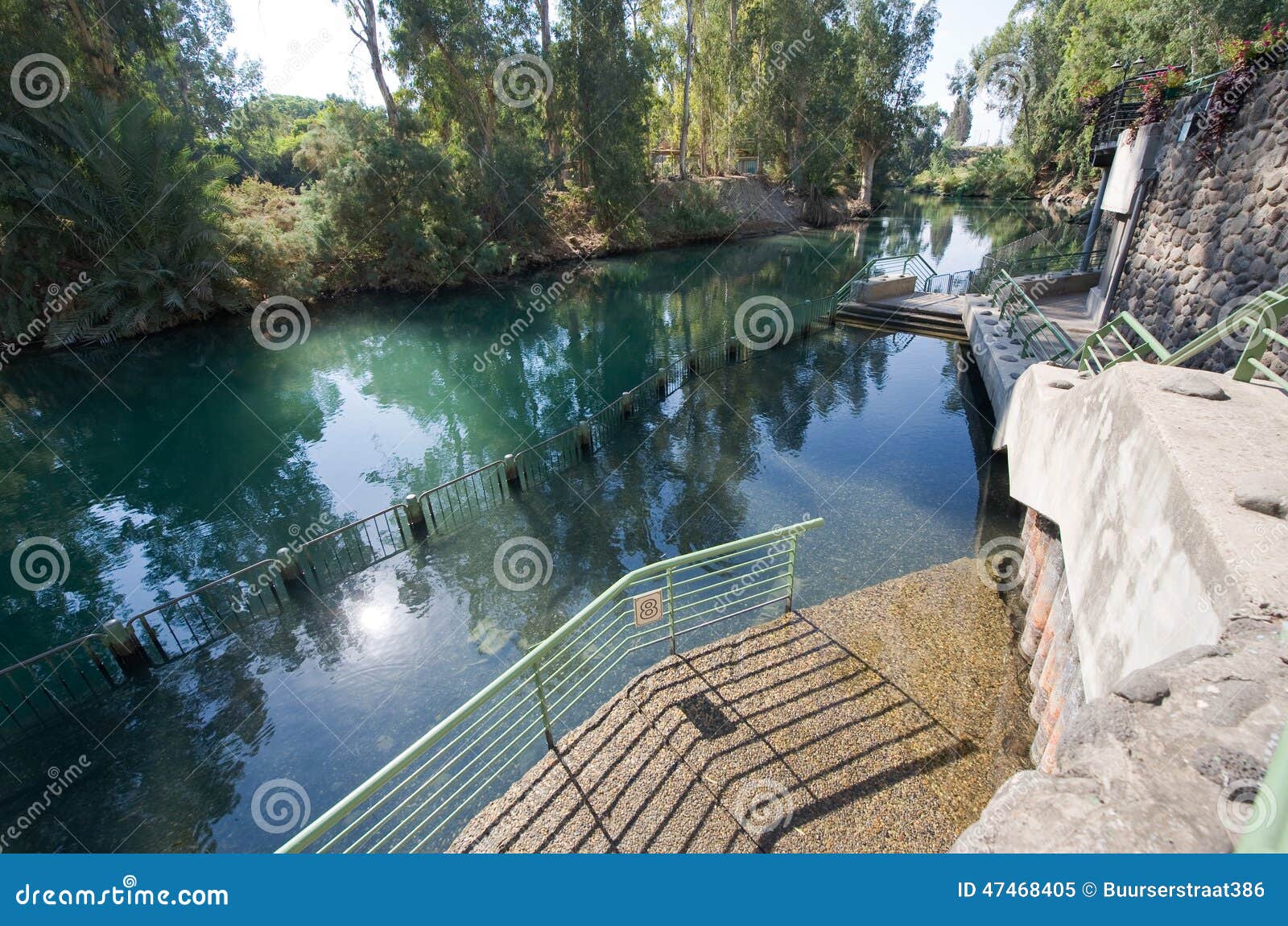Baptismal site Yardenit stock image. Image of christianity - 47468405