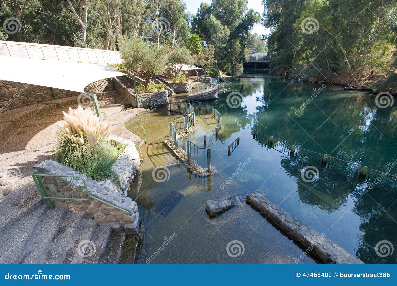 Baptismal site Yardenit stock image. Image of site, baptism - 47468409