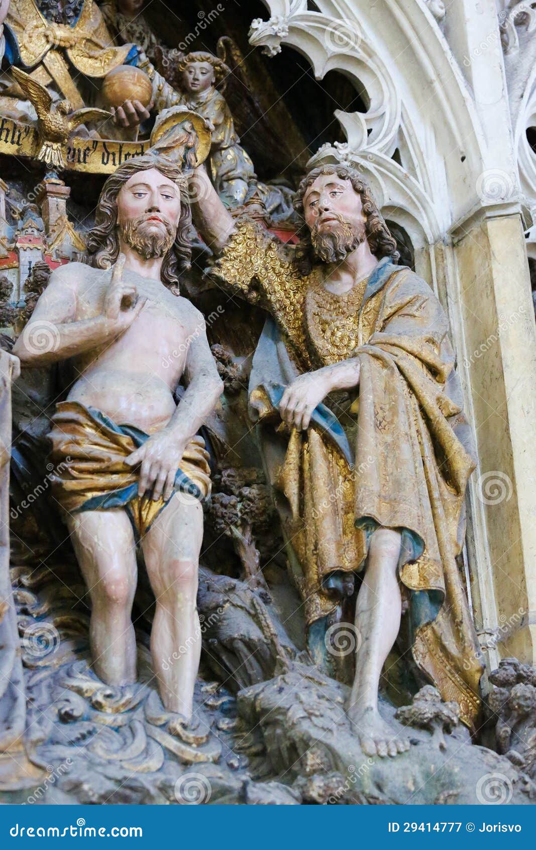 Baptismo de Jesus imagem de stock. Imagem de jesus, punho - 29414777