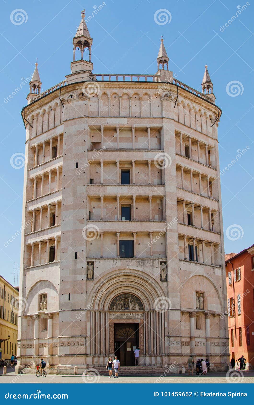 Baptistery of Parma, Emilia-Romagna, Italy. Editorial Photography ...