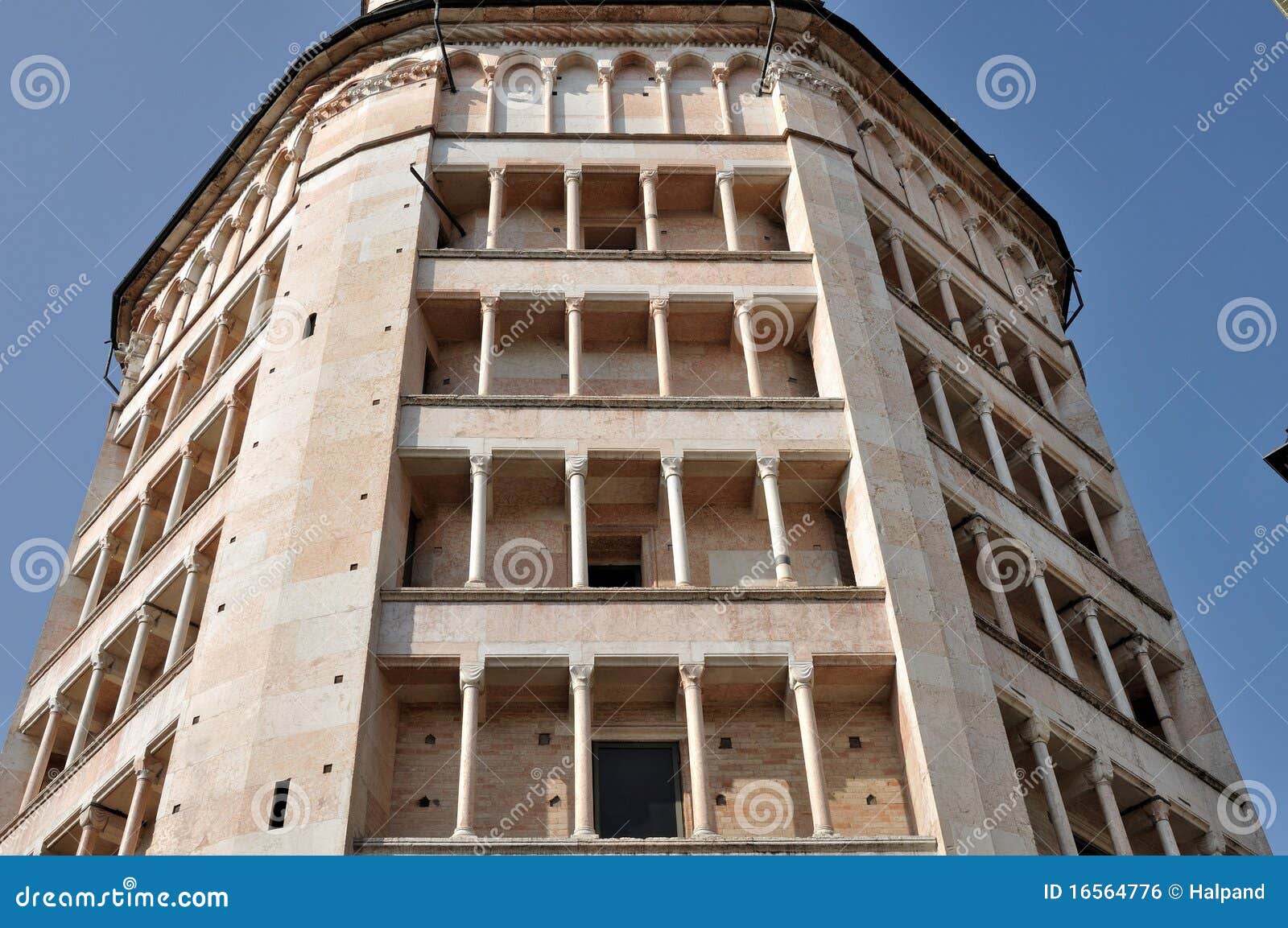 Baptistry, parma stock photo. Image of capital, monumental - 16564776