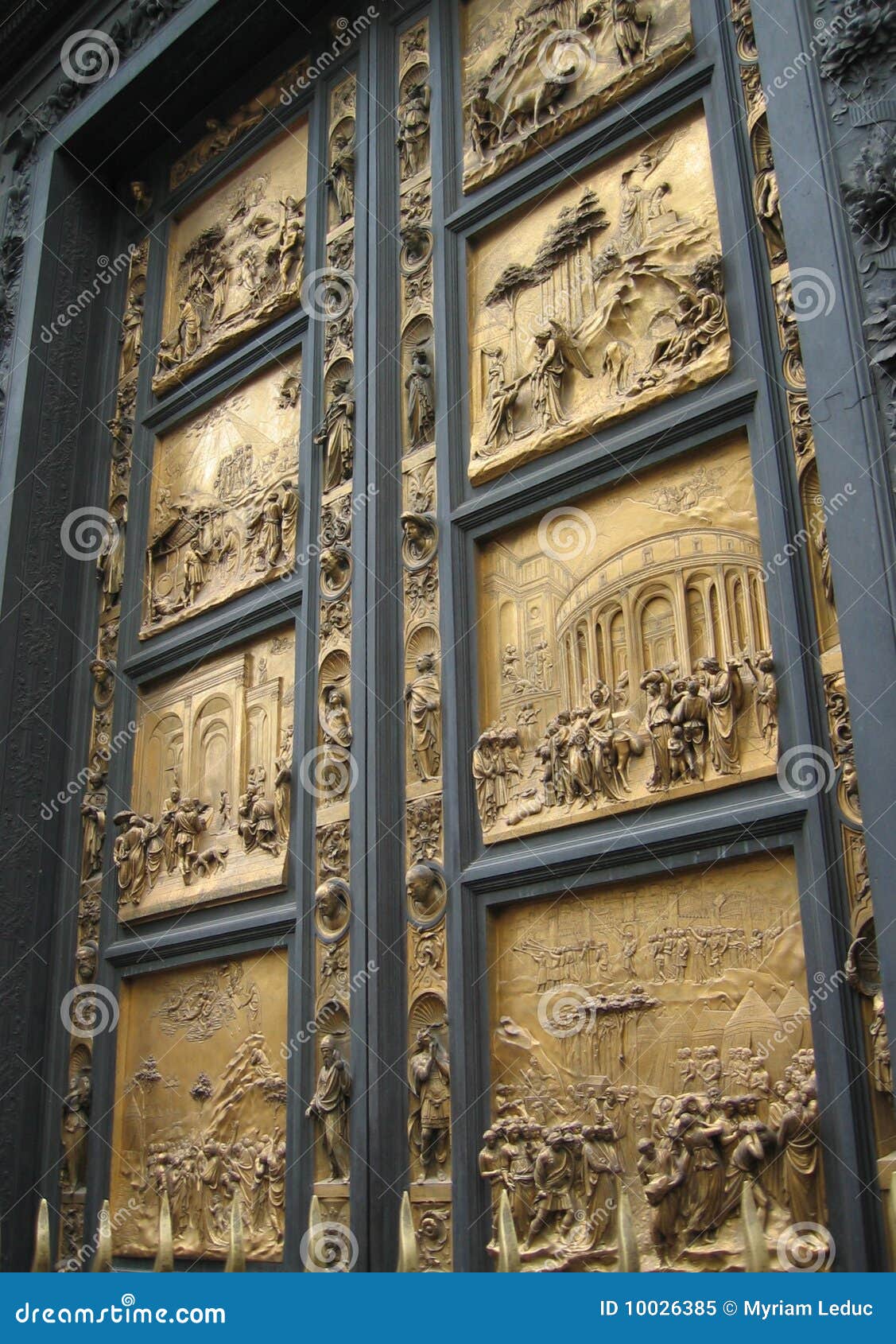 Isaac With Esau And Jacob, Gates Of Paradise, Baptistry Of Florence ...