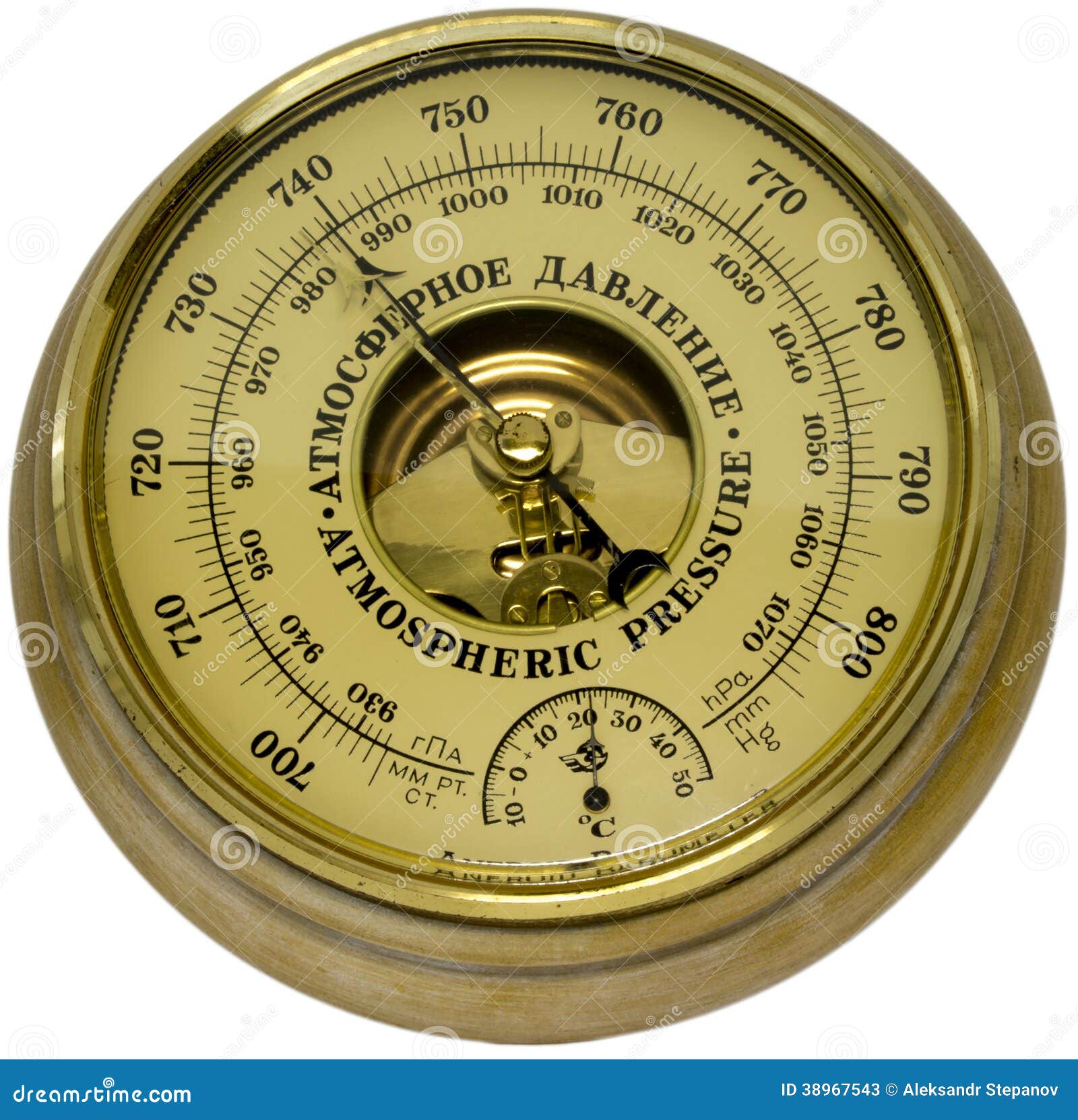 Barómetro aneroide imagen de archivo. Imagen de equipo - 38967543