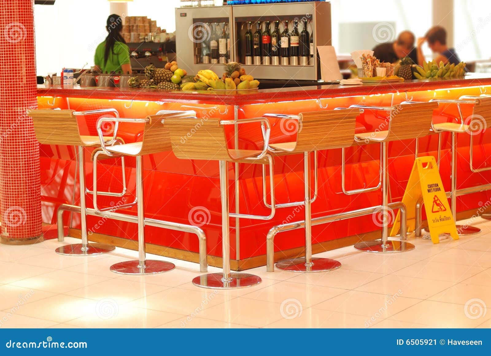 Bar stock image. Image of airport, chrome, food, cafe - 6505921