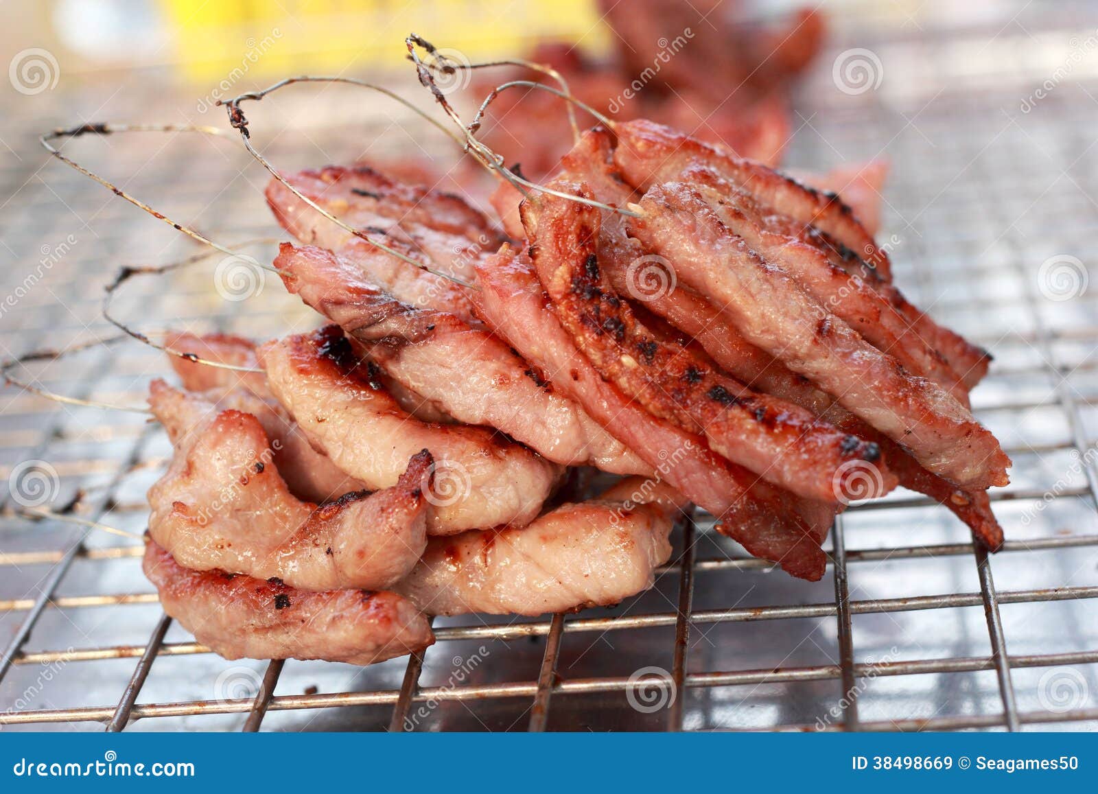 Bar-B-Q or BBQ Grill of Meat Stock Image - Image of dinner, summer ...